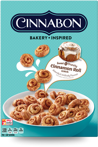 Download Kellogg's Cinnabon Multigrain - Cinnabon Cereal PNG Image with ...