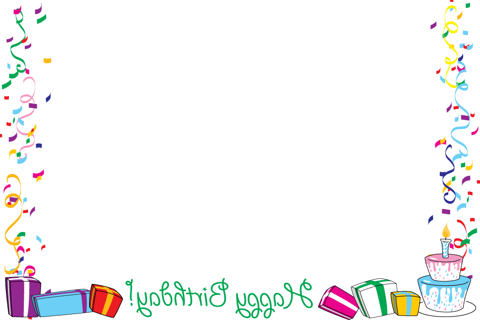Birthday Border Clipartion Com - Border Birthday Frame Png - Free ...