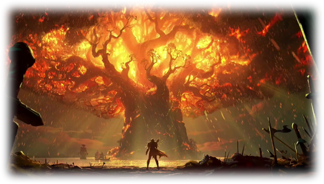 Download Itburns - Sylvanas Burning World Tree PNG Image with No ...