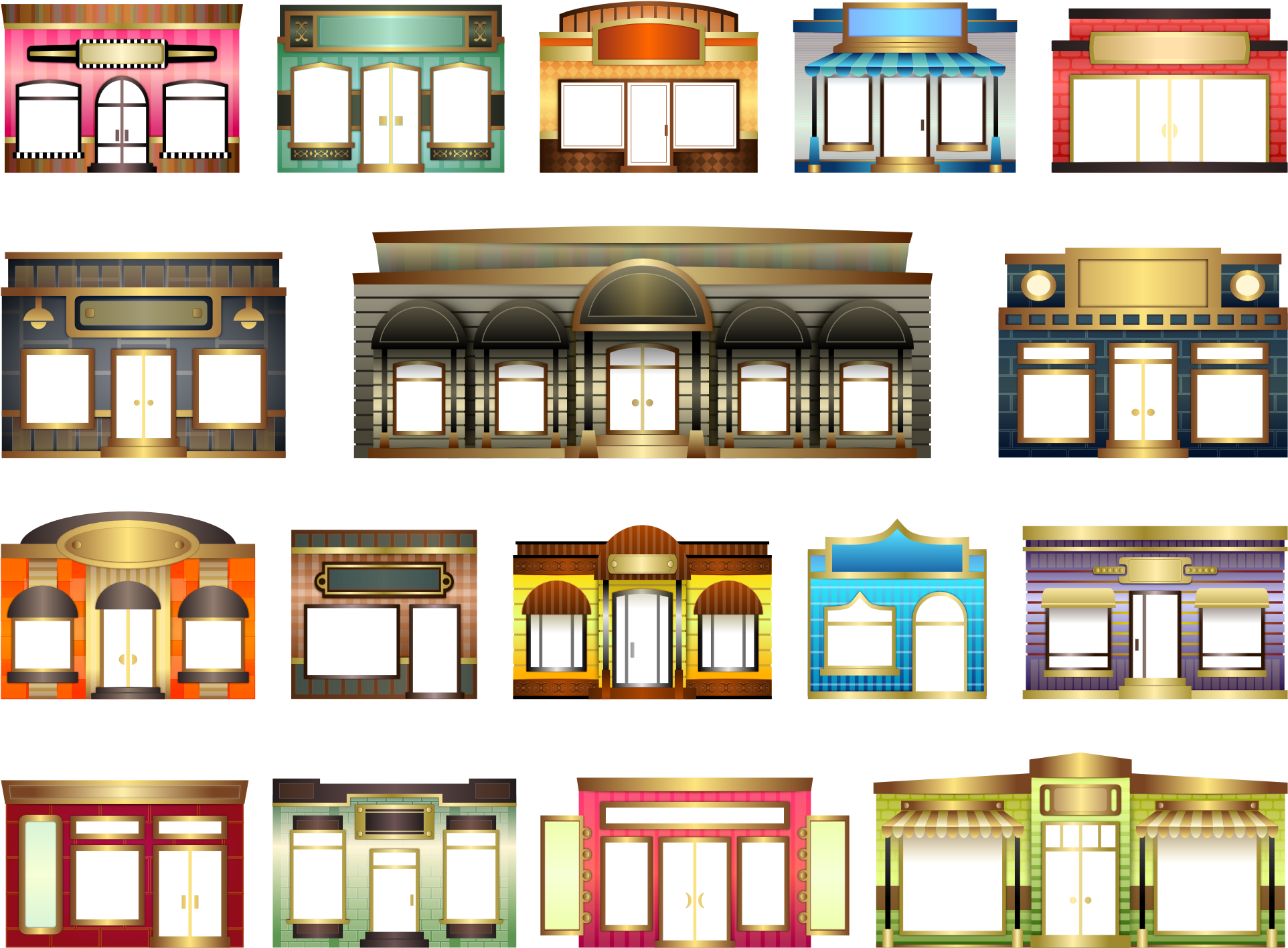 Download Abstract Store House Fronts Shop Window Door 555px - Store ...