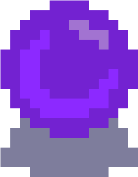 Download Purple Crystal Ball - Crystal Ball Pixel Art PNG Image with No ...