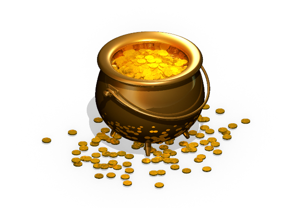 Download Pot Of Gold Transparent PNG Image with No Background - PNGkey.com