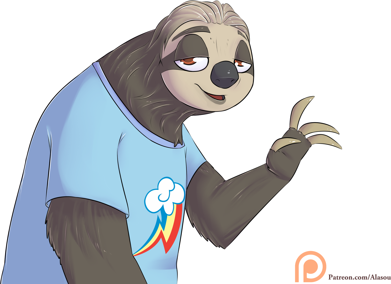 Download Sloth Clipart Zootopia - Transparent Background Sloth Logo Png ...