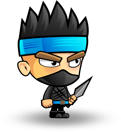Download Ninja Warrior Character Set - Drawing PNG Image with No ...