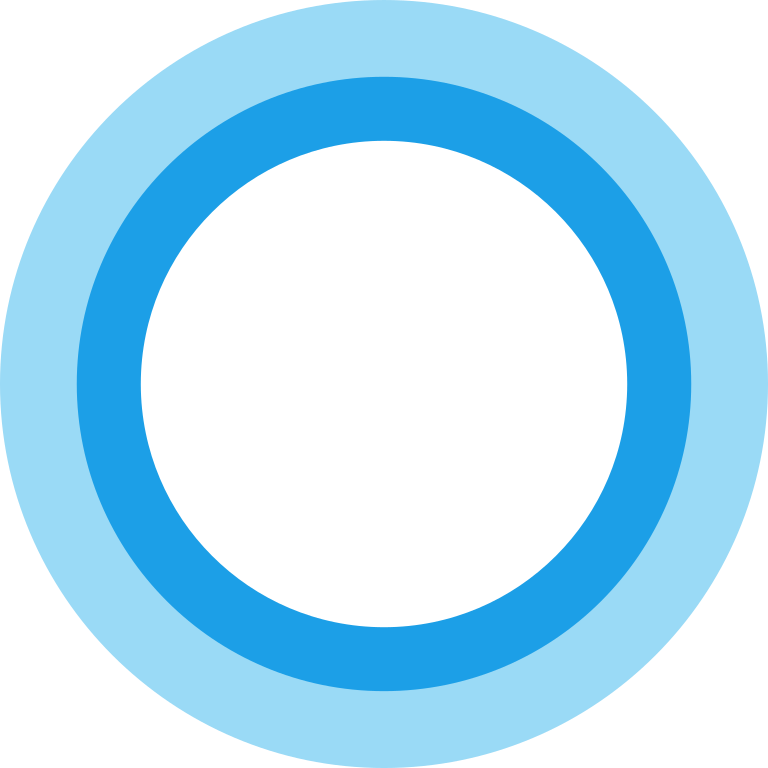Cortana - Blue Circle - Free Transparent PNG Download - PNGkey