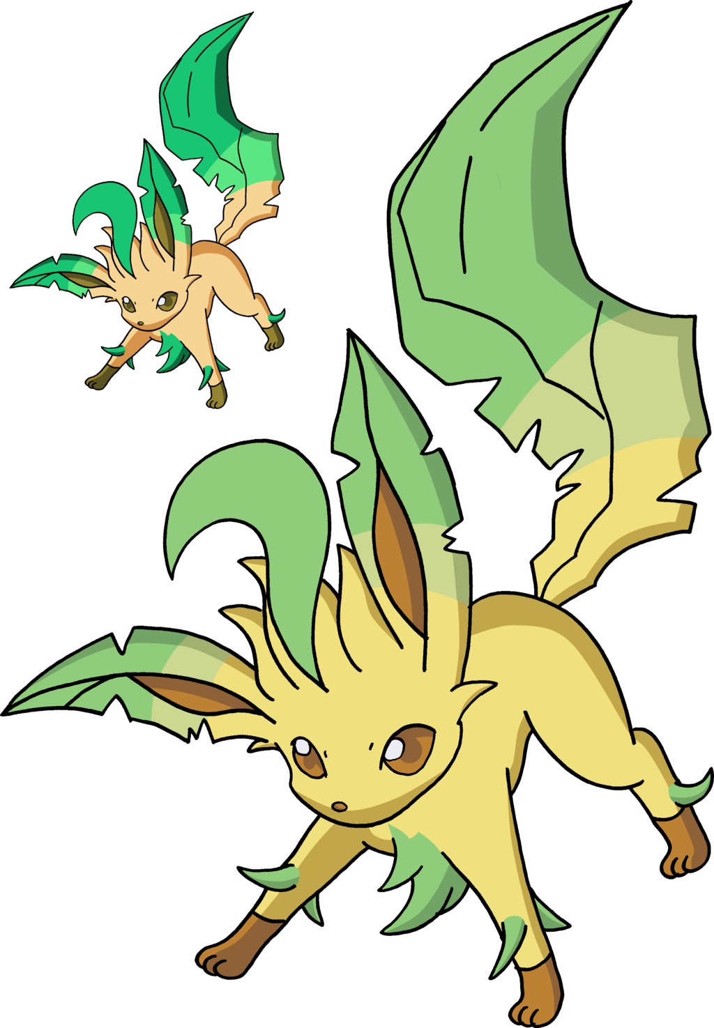 Clipart Leafeon Png - Shiny Vs Normal Leafeon - Free Transparent PNG ...