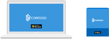 Download Microsoft Store Badge - Graphic Design PNG Image with No ...