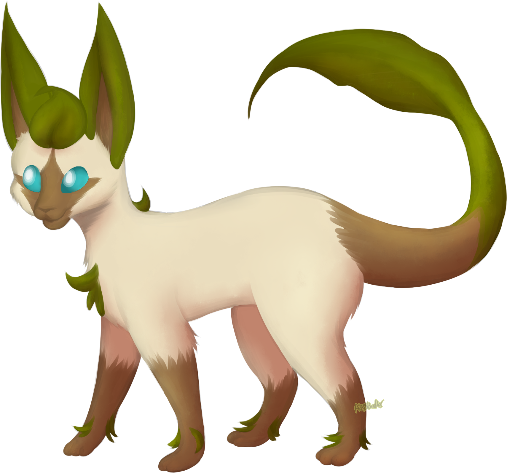Download Leafeon - Cartoon PNG Image with No Background - PNGkey.com