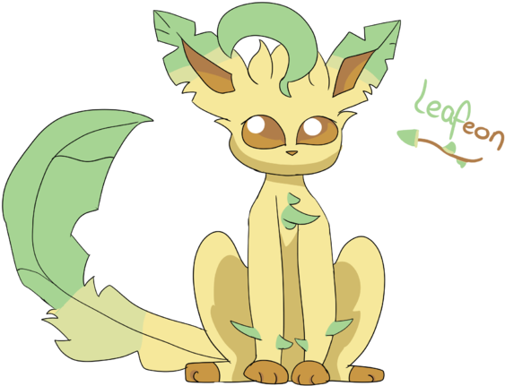 Download Leafeon Transparent - Cartoon PNG Image with No Background ...