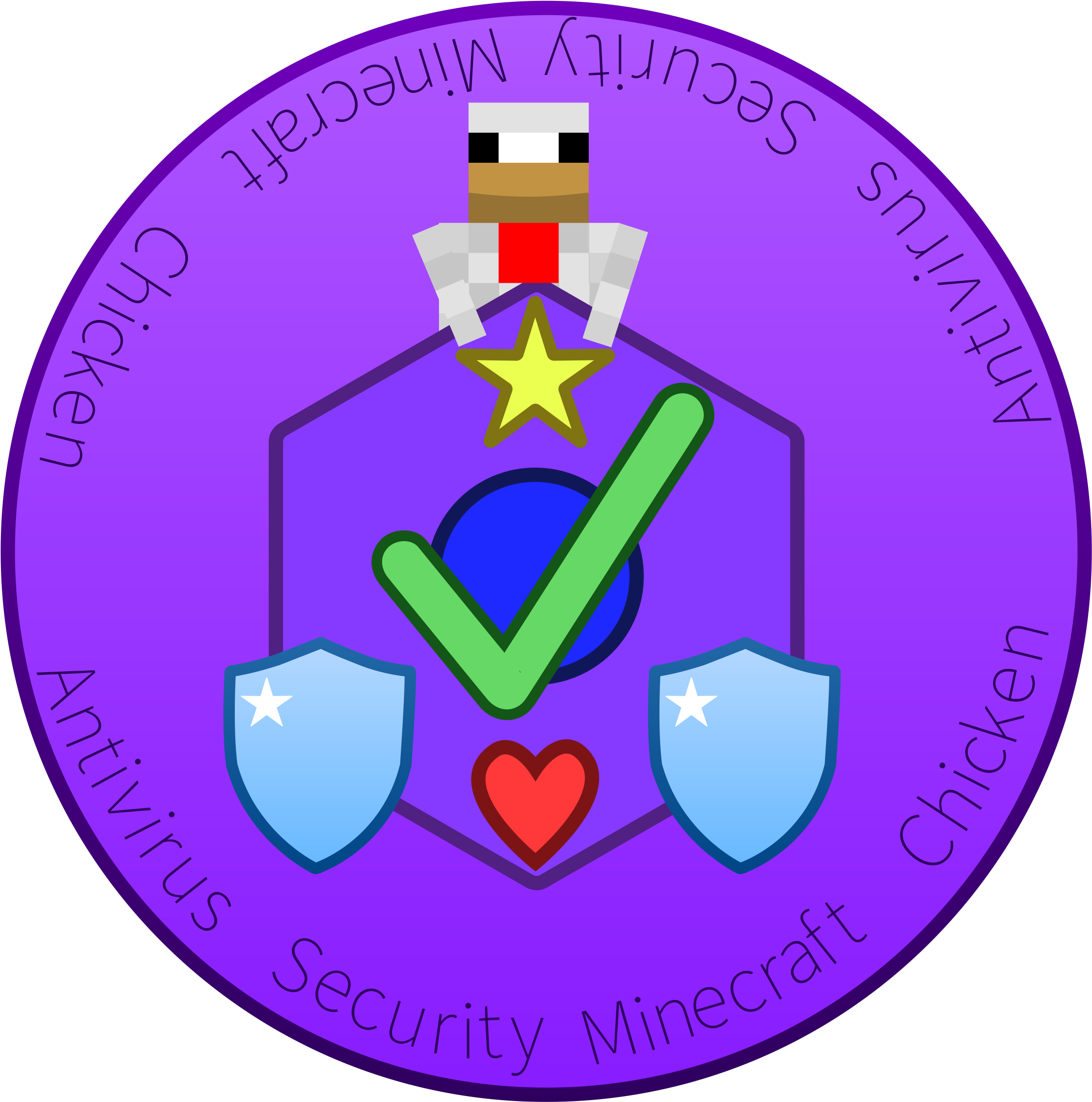 Download Antivirus Security Minecraft Chicken - Rangoli Designs With ...