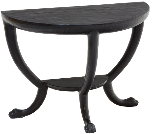 Download Half Round Table Black PNG Image with No Background - PNGkey.com