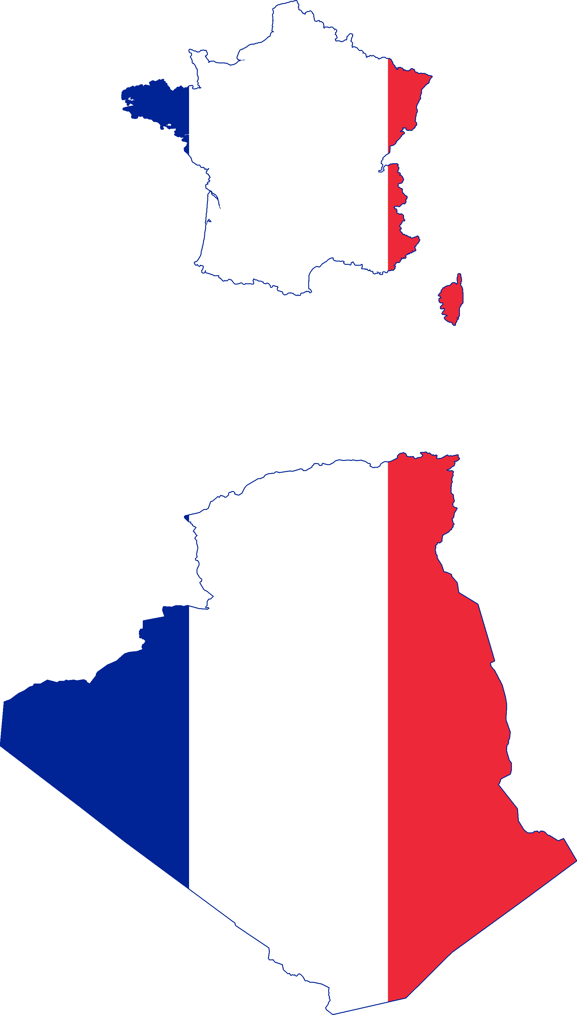 Download Flag Map Of France And Algeria - Vichy France Flag Map PNG ...
