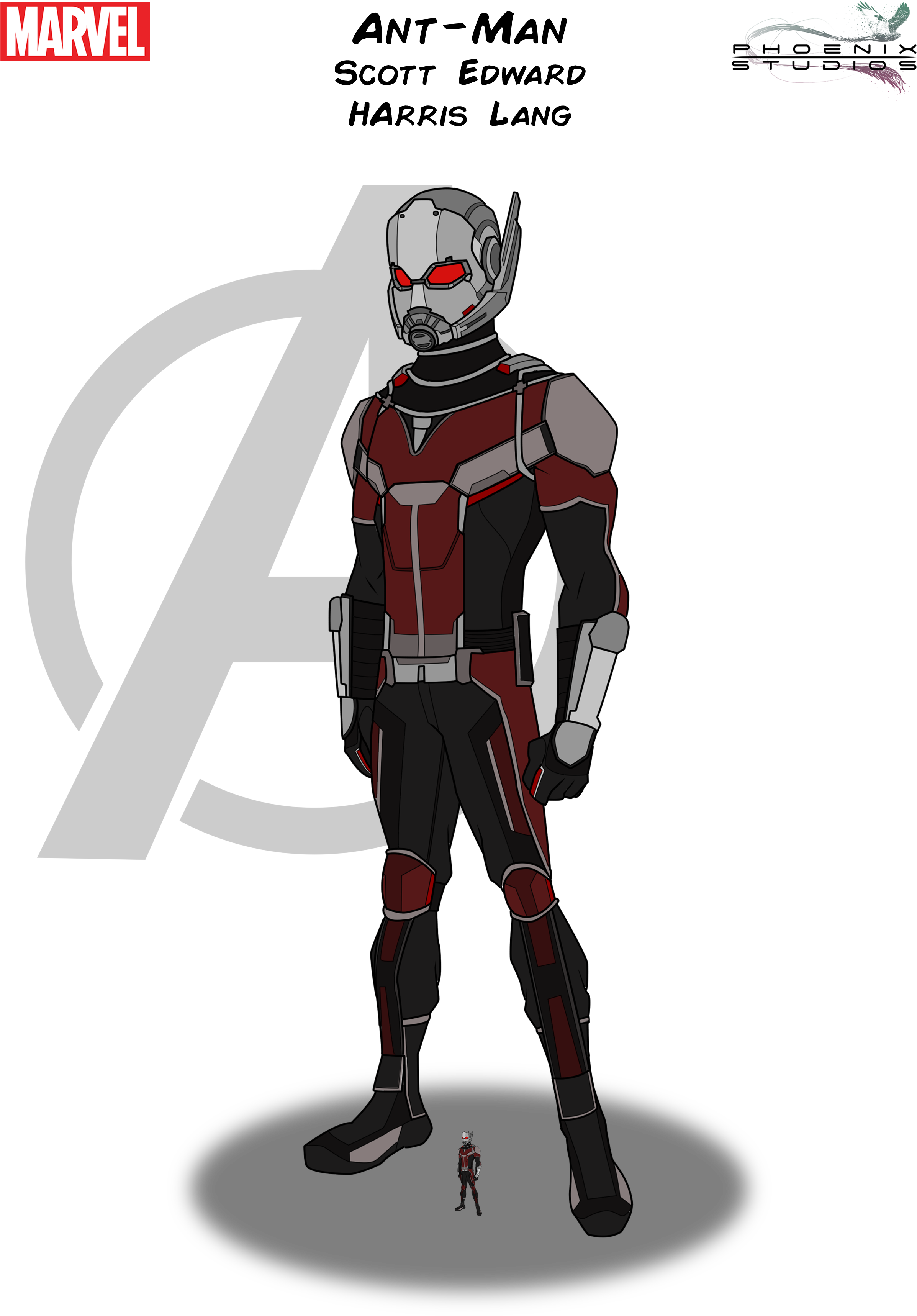 Download Marvel Drawing Ant Man - Age Of Ultron Phoenix Studio 91 Deviantart PNG Image with No ...