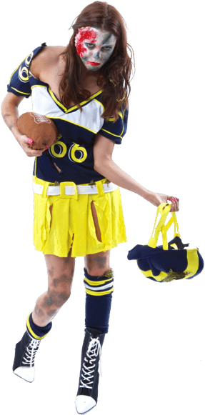 Download Zombie Footballer Girl Zombie Football Player Girl Png Image With No Background