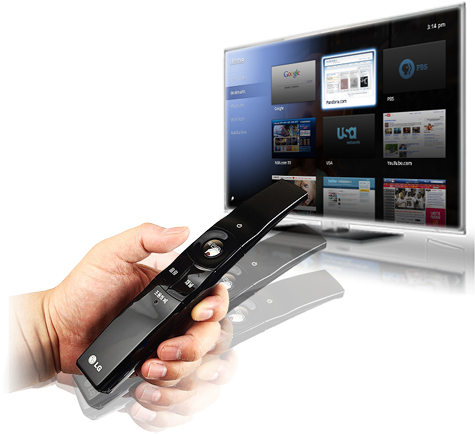 An Lg Tv Remote Control Uses Motion Control To Select - Tv And Remote ...