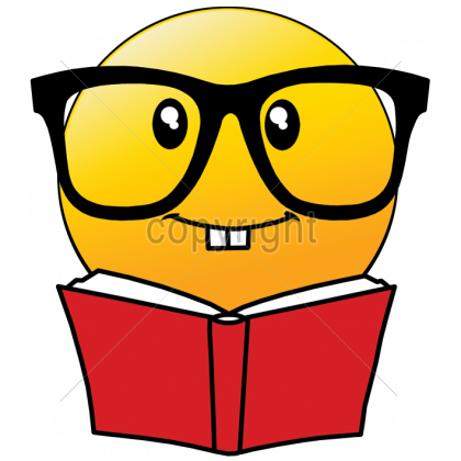 Download Emoji Clipart Reading - Emoji Book PNG Image with No ...