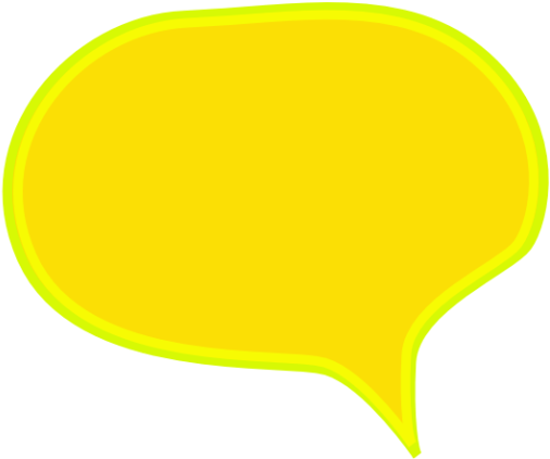 Comic Style Speech Bubble - Yellow Comic Speech Bubble Png - Free ...