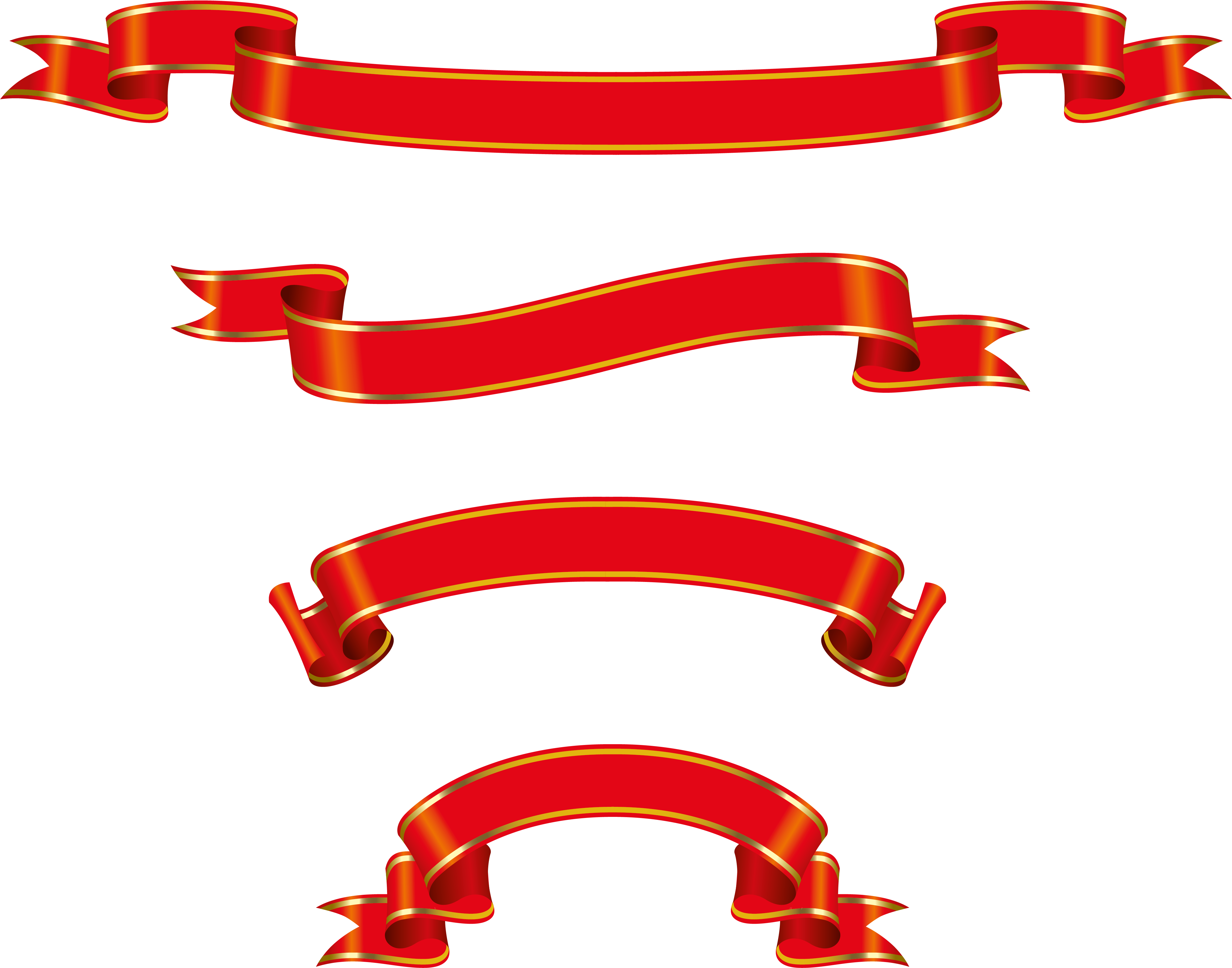 Download Red Ribbons Vectors Free Download - Red Ribbon Vector Free PNG ...