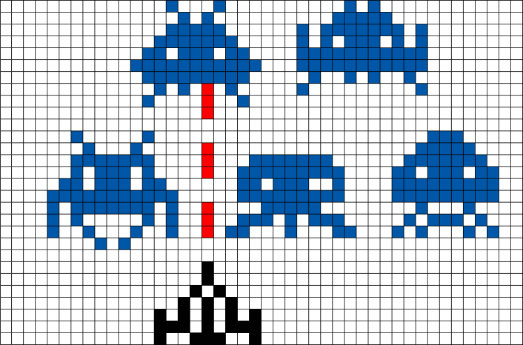 Download Space Invaders Pixel Art PNG Image with No Background - PNGkey.com