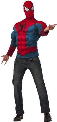 Adult Deluxe Spider-man Long Sleeve Costume Set - Free Transparent PNG ...