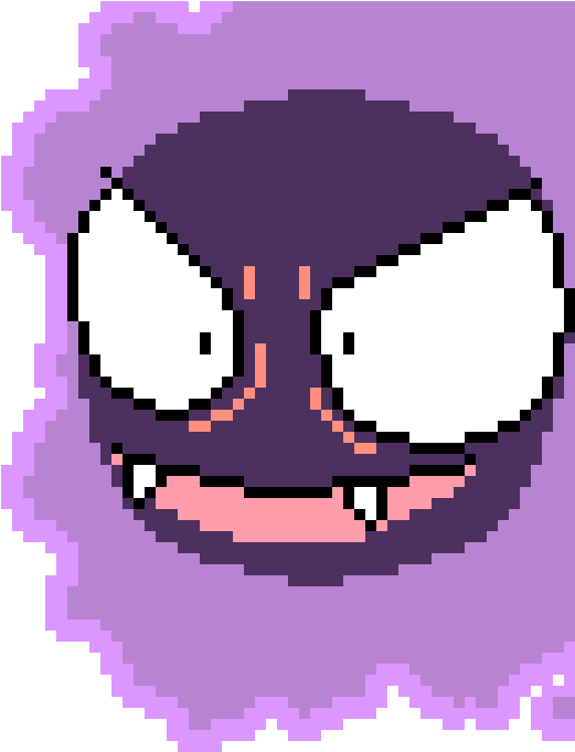 Download Gastly - Pixel Art PNG Image with No Background - PNGkey.com