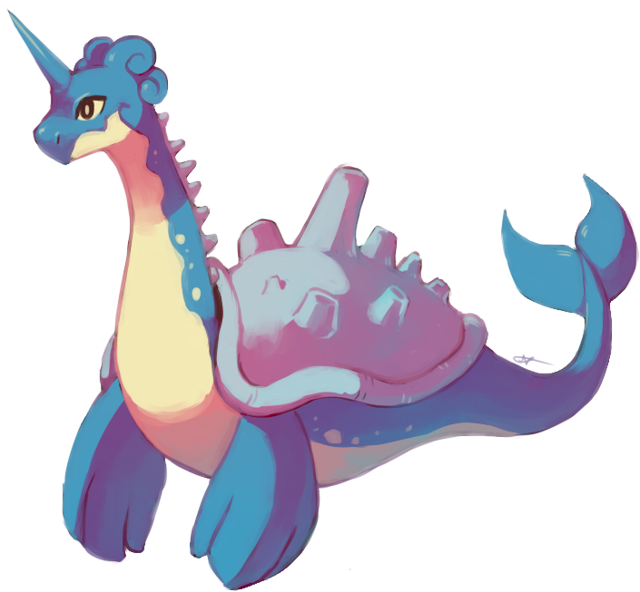 Download Lapras & Vaporeon Fusion - Lapras Fanart PNG Image with No ...