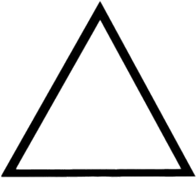 Descargar - Black Triangle Outline Png - Free Transparent PNG Download ...