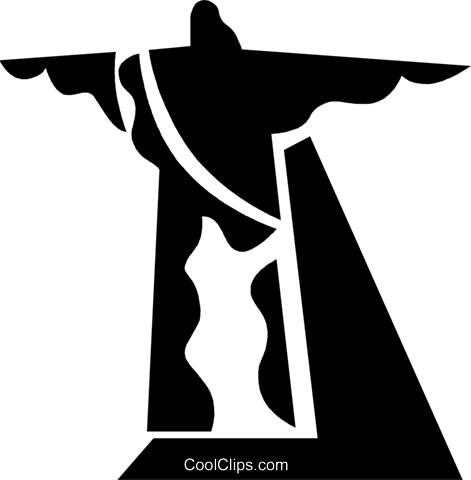 Jesus, Rio, Brazil Royalty Free Vector Clip Art Illustration - Rio De ...