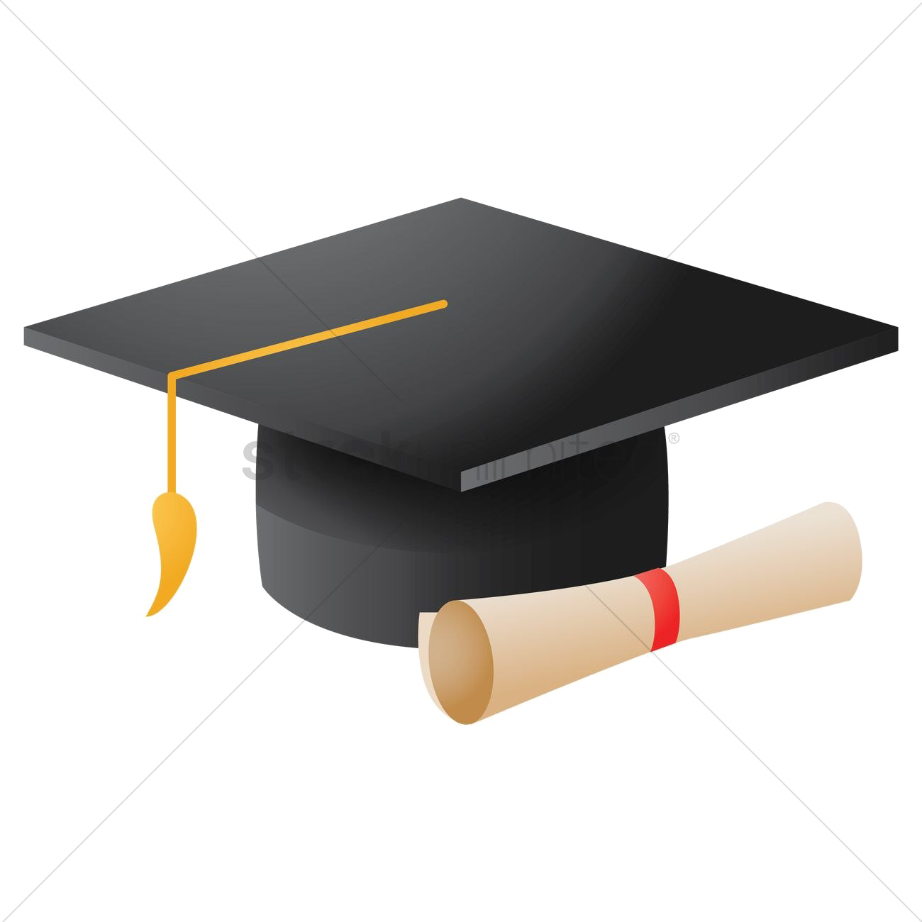 Download Mortarboard Png Hd - Mortar Board And Scroll PNG Image with No ...