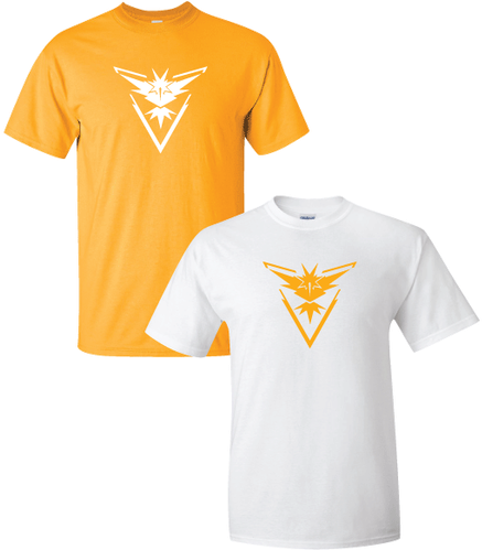 Download Team Instinct Shirts Come In White For $10 Or Gold - Pokemon ...
