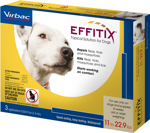 Download Virbac Effitix Flea/tick Topical Solution, Small Dog, PNG ...