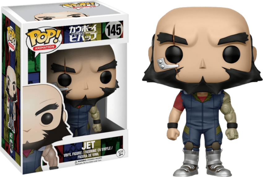 Download Jet Pop Vinyl Figure - Funko Pop Cowboy Bebop Jet PNG Image ...