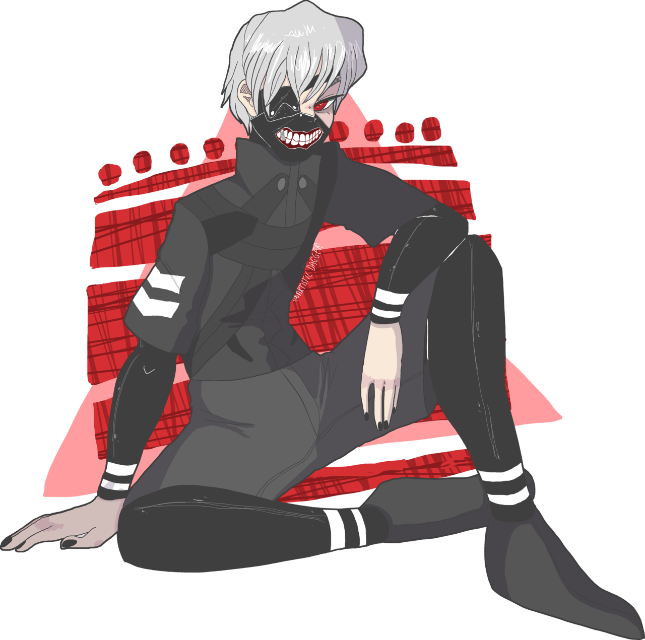 Commission Of Ken Kaneki From Tokyo Ghoul - Illustration - Free ...