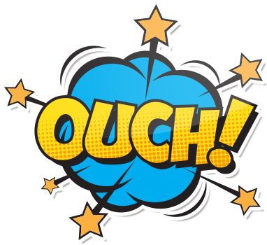 Download Comic Words Messages Sticker-4 - Onomatopoeia Ouch PNG Image ...
