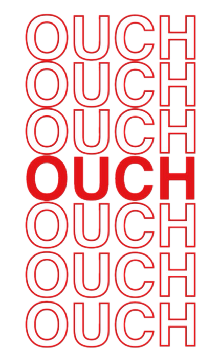 Download Ouch - Graphic Design PNG Image with No Background - PNGkey.com