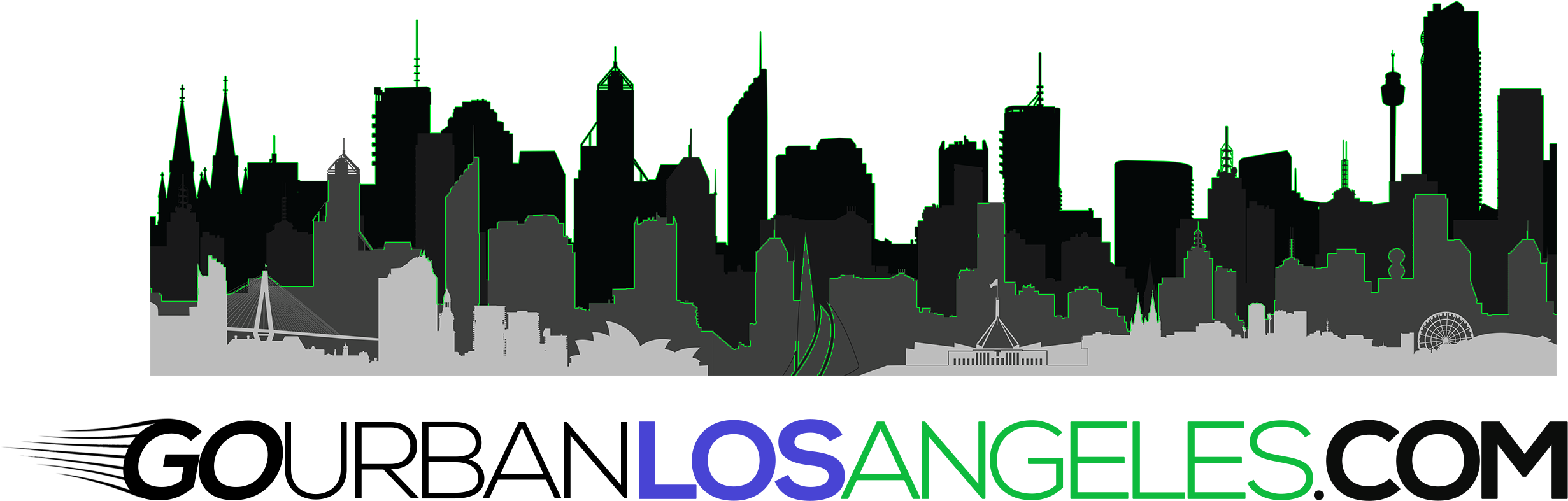 Download Go Urban Los Angeles - City Border Png PNG Image with No ...