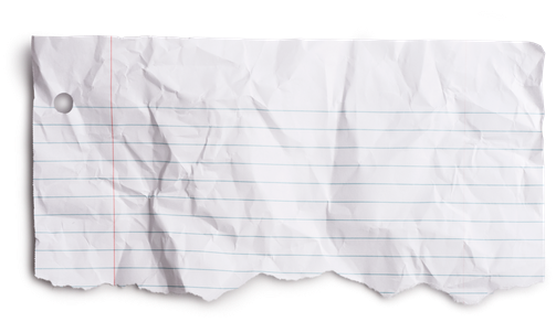 Notebook Paper Torn Png Clip Art Transparent Download - Torn Paper Note ...