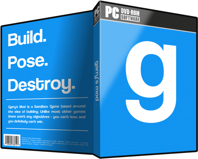 Garry's Mod Box Art Cover - Graphic Design - Free Transparent PNG ...