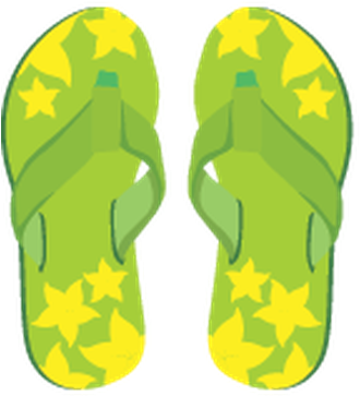 Download Summer - Transparent Background Beach Slippers Clipart PNG ...