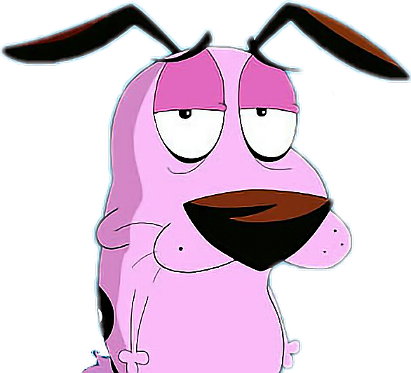 Courage Sticker - El Perro Coraje Png - Free Transparent PNG Download ...