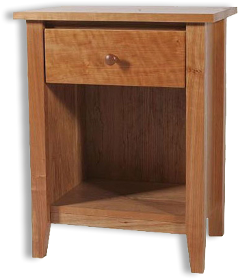 Picture Of Shaker Post Cherry Small Nightstand - Nightstand - Free ...