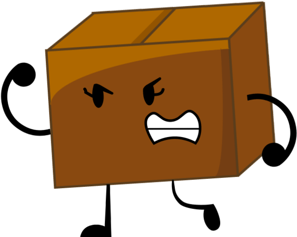 Cardboard Box - Cardboard Bfdi - Free Transparent PNG Download - PNGkey