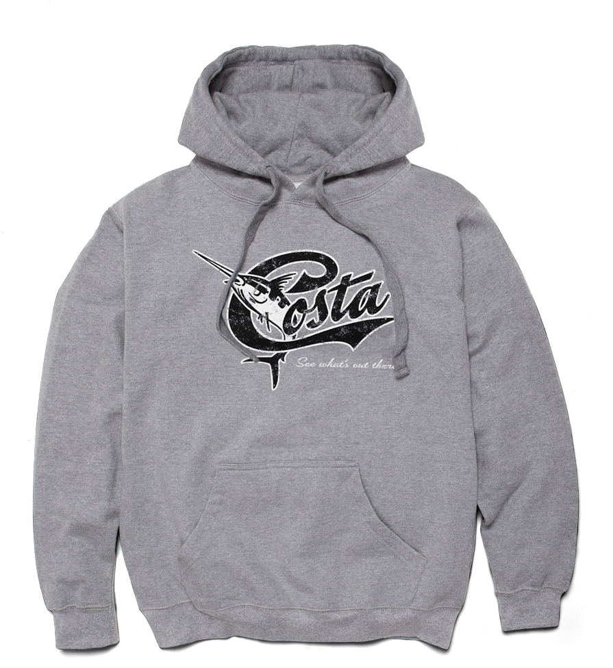 Download Costa Del Mar Retro Hoodie In Gray, Size S, Angle - Costa Del ...