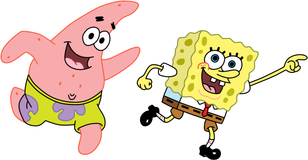 Spongebob Patrick Png Vector - Spongebob En Patrick - Free Transparent ...