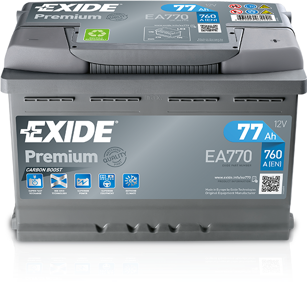 Download Exide Premium - Ea722 Exide Premium Car Battery 096te PNG ...