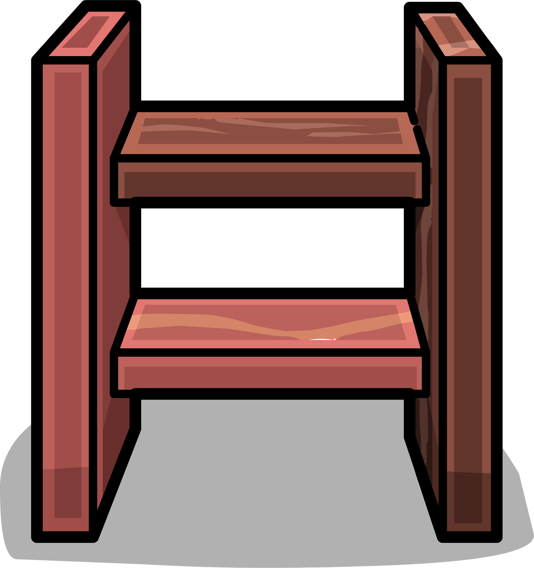 Download Short Wooden Steps Sprite 002 - Club Penguin Ladder PNG Image ...