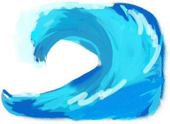 Download Riding That Blue Wave Blue Wave Waves Youtube Cute - Wave PNG ...