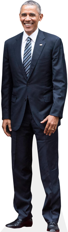 Barack Obama Cardboard Cutout Celebrity Standee - Obama Transparent ...