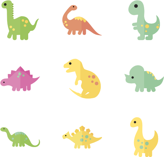 Download Dinosaur Set - Dinosaur Icon PNG Image with No Background ...