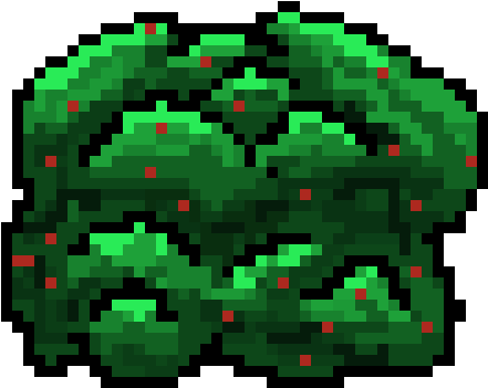 Bush Berries - Pixel Art - Free Transparent PNG Download - PNGkey
